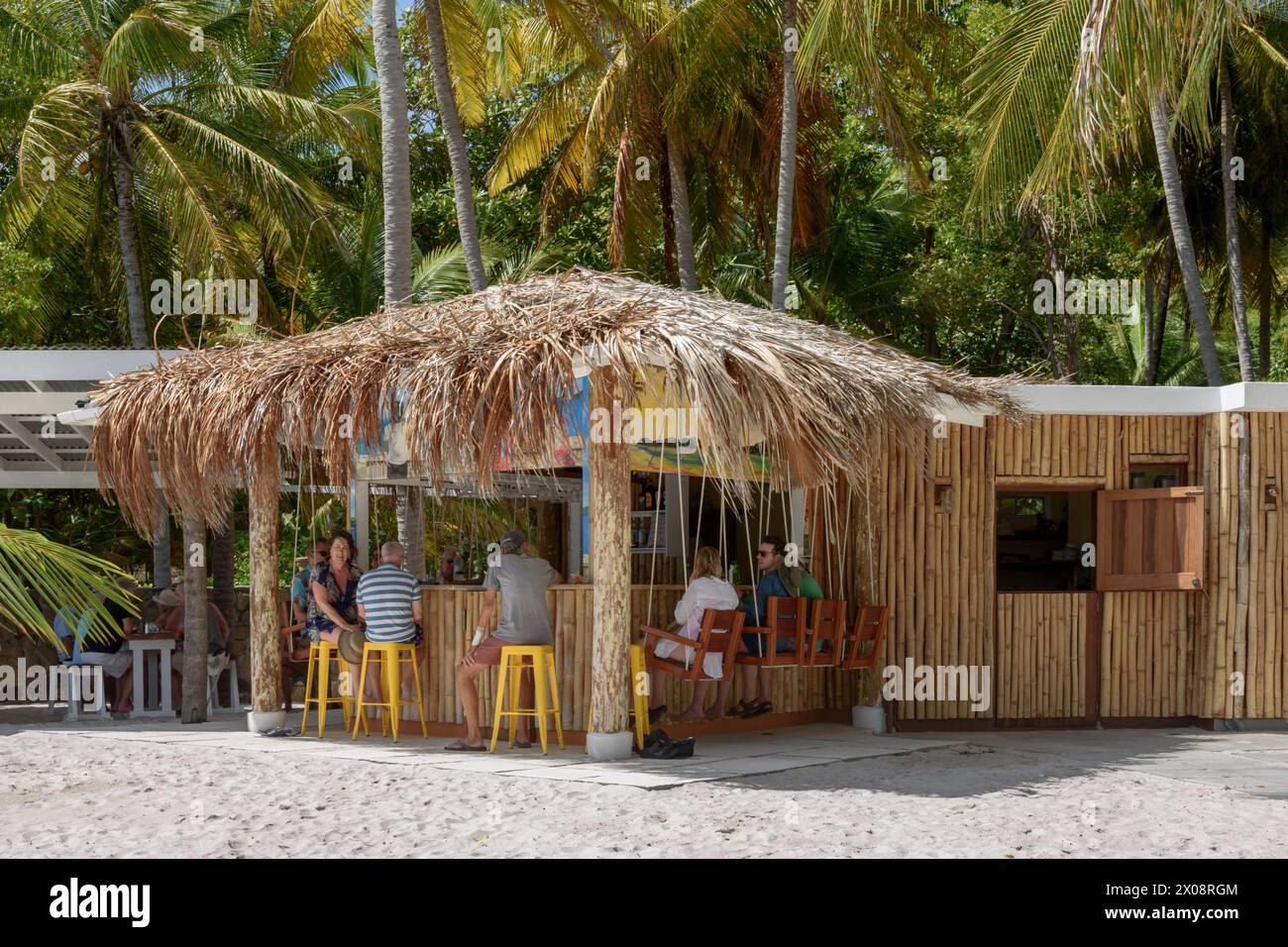 The Sand Bar (owned by Bequia Beach Hotel) on Friendship Bay beach ...