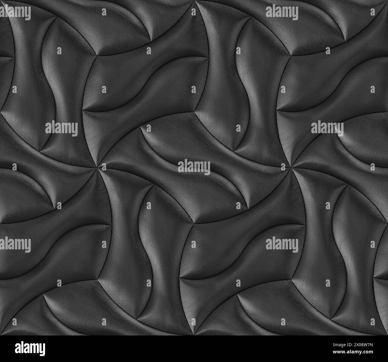 White soft leather tiles design soft 3d panels High quality seamless ...