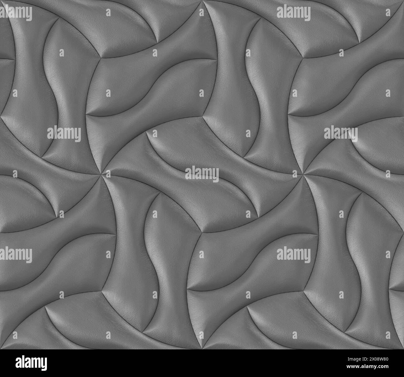 Gray soft leather tiles design soft 3d panels High quality seamless ...