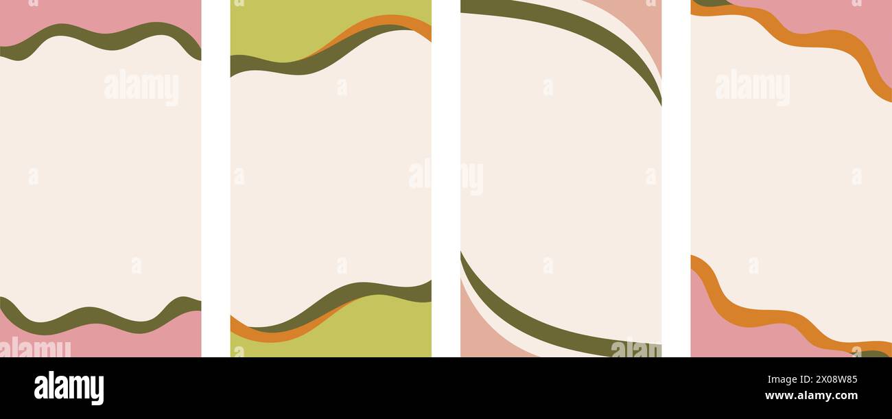 Collection of diverse shapes designed for vertical stories, promo site ...