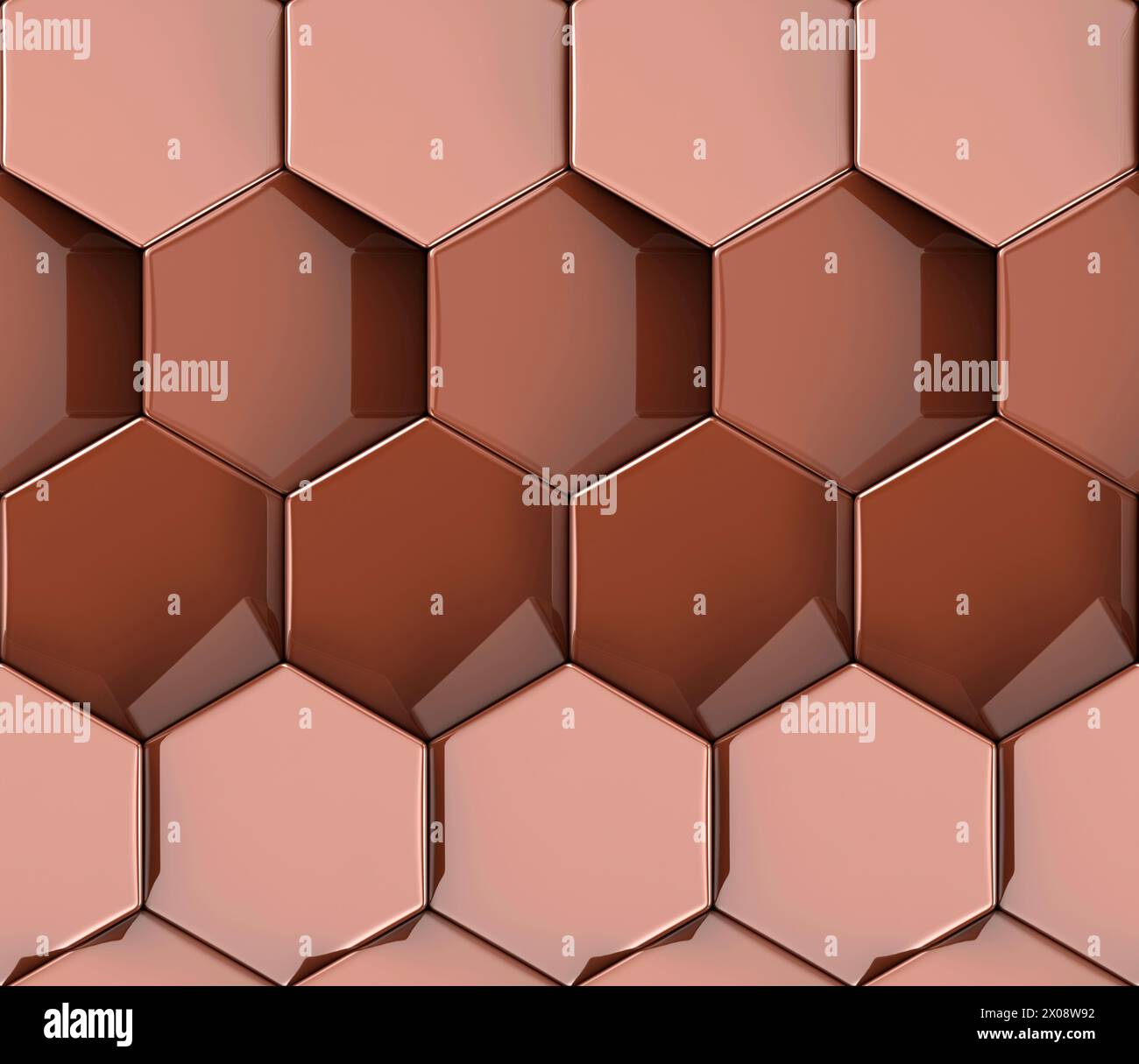 Seamless 3D geometric pattern with a hexagonal mosaic in shades of ...