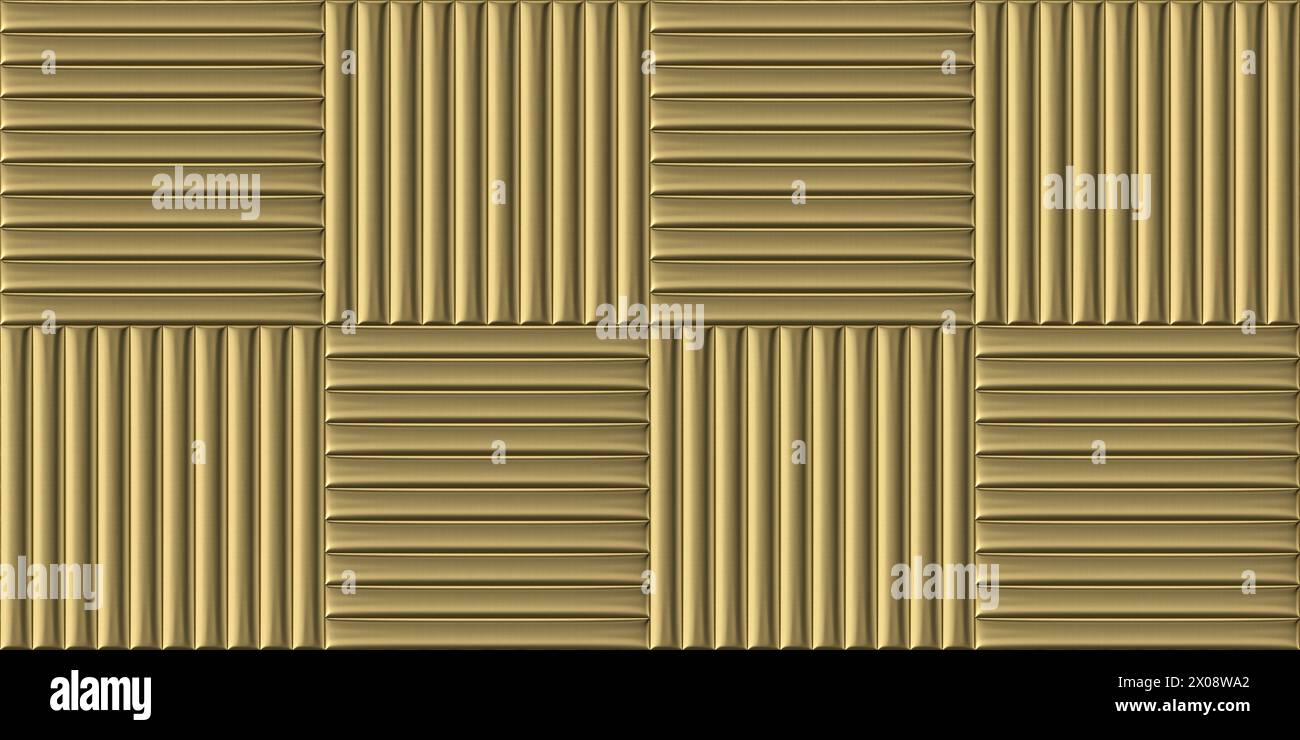 Scratch gold metal, convex, rectangular wall panels, High quality ...