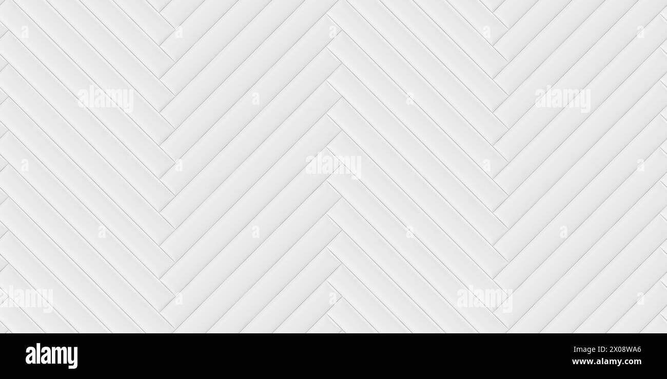 Soft convex wall panels, in white leather of herringbone shape with ...