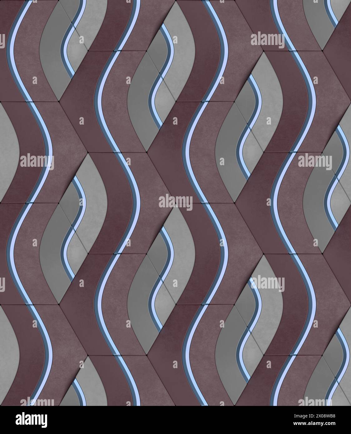 Geometric waves seamless pattern hi-res stock photography and images ...