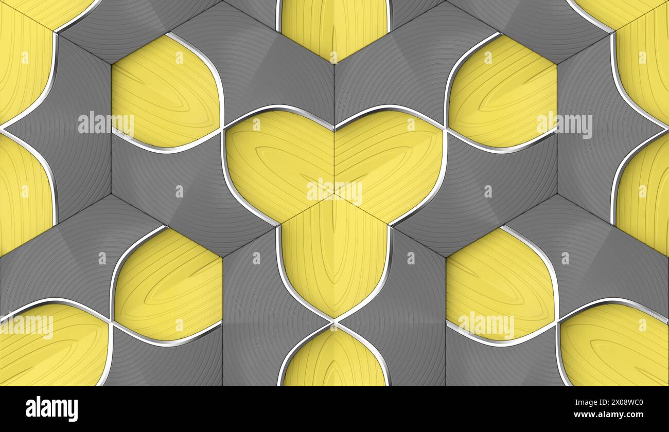 Unique geometric 3D wallpaper featuring seamless, professional-grade ...