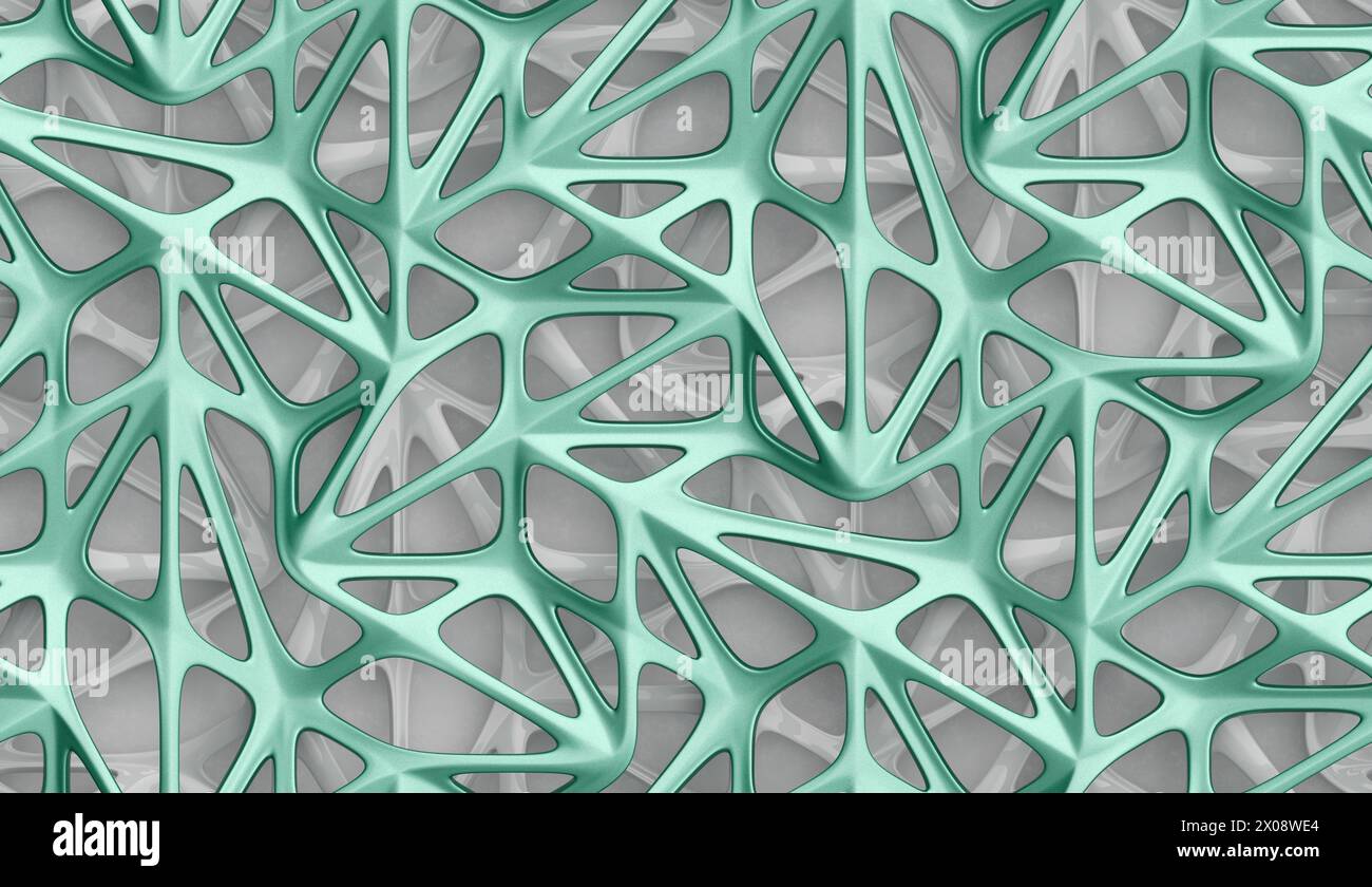 A graphic pattern resembling a neural network or organic cells in ...