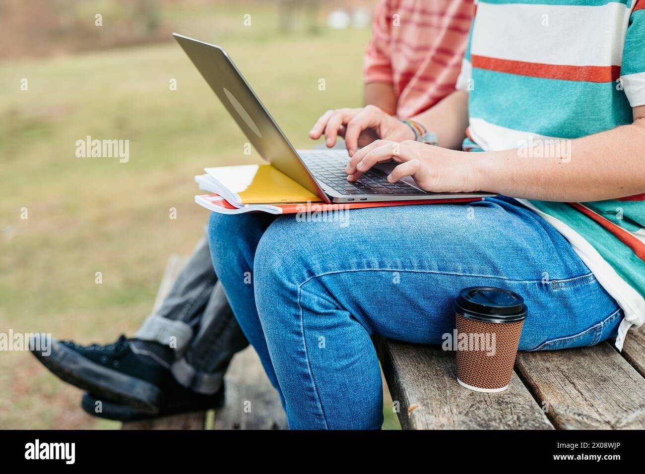 Zoomed in on the diligent work of anonymous couple, a close view of ...