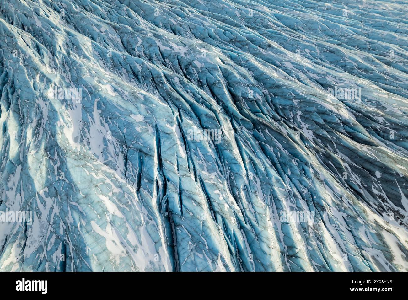 This stunning aerial shot captures the intricate details of the surface ...