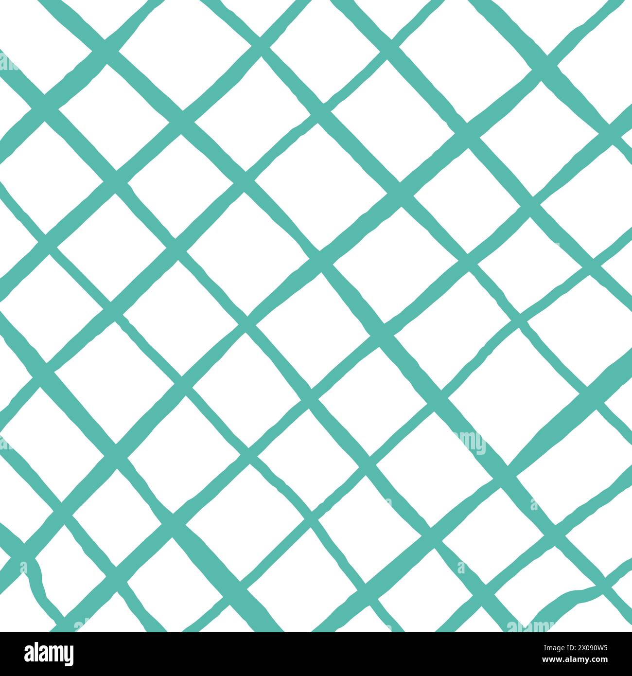 Vector hand drawn cute checkered pattern. Doodle Plaid geometrical ...