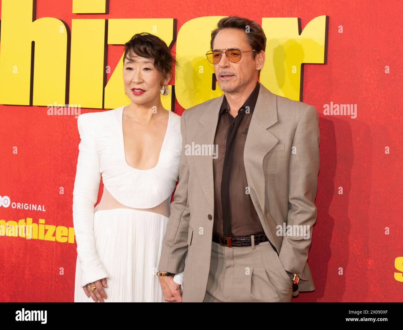 April 9, 2024, Los Angeles, California, U.S.: Sandra Oh and Robert Downey Jr. attend the Los ...