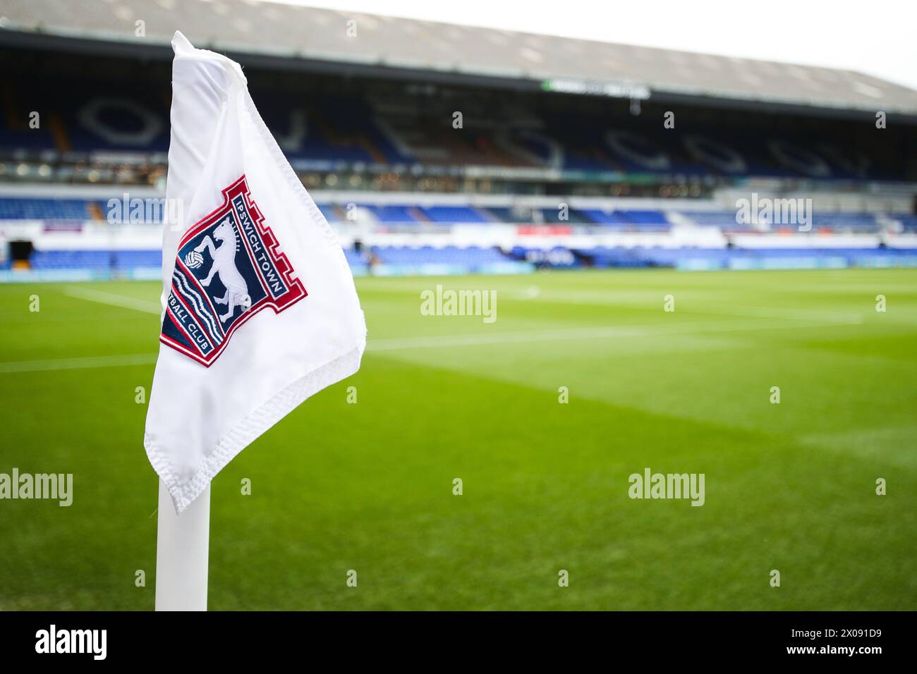 Ipswich, UK. 08th Apr, 2024. a general view of the Ipswich Town corner ...