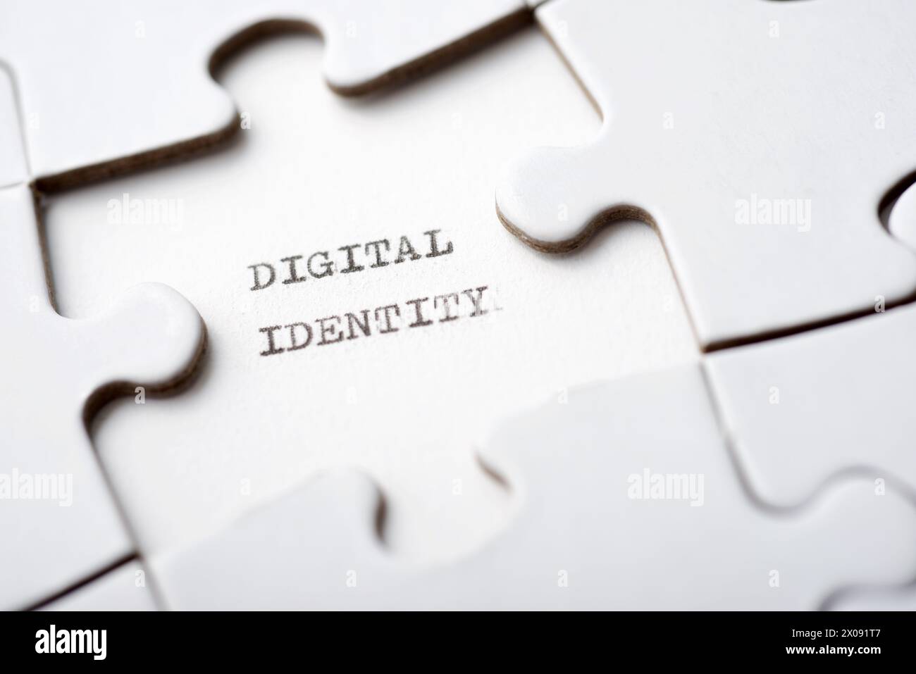 Digital identity text written with a typewriter Stock Photo - Alamy