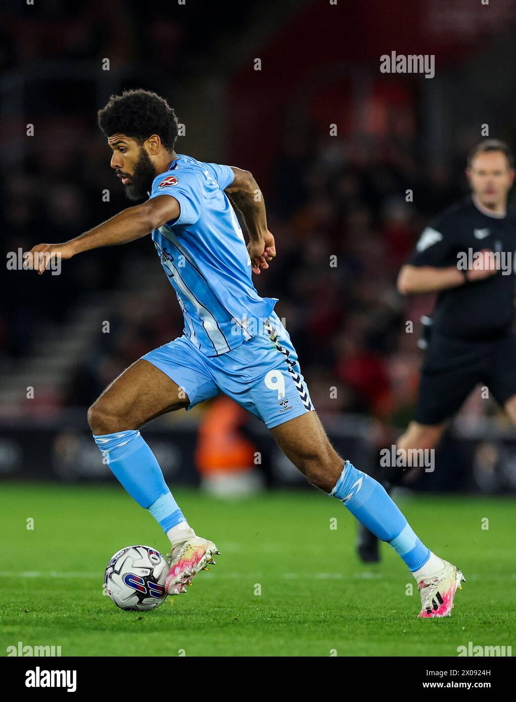 Coventry City's Ellis Simms in action during the Sky Bet Championship ...