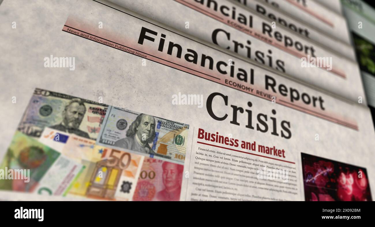 Newspaper article crisis hi-res stock photography and images - Alamy