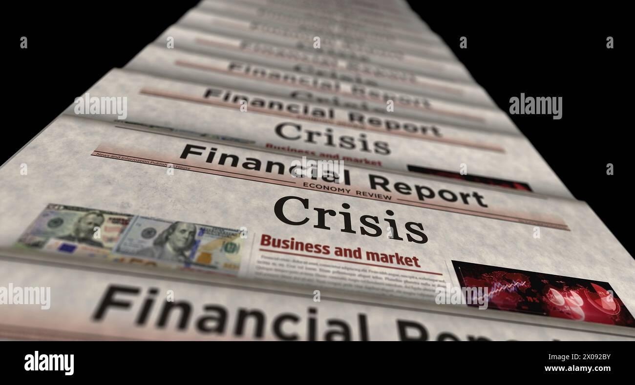 Newspaper headlines economy hi-res stock photography and images - Alamy