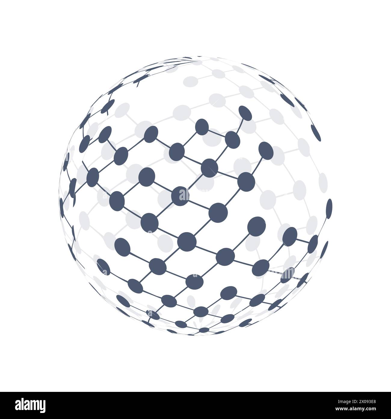 Global Networks - Grey Transparent Polygonal Globe Design, Connected ...