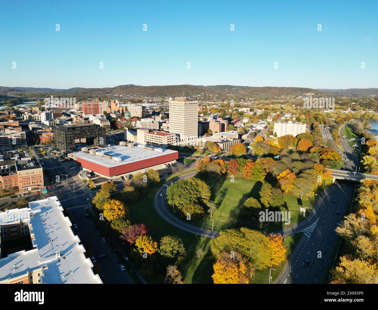 view of state office building in downtown bighamton new york (southern ...