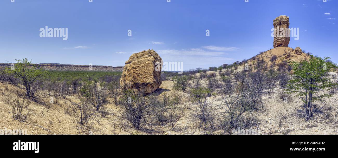 Picture of the famous Vingerklip rock needle in northern Namibia during ...