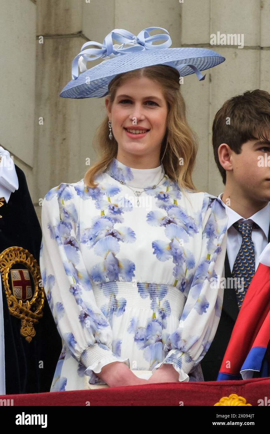 Lady Louise Windsor photographed on the palace balcony during the ...
