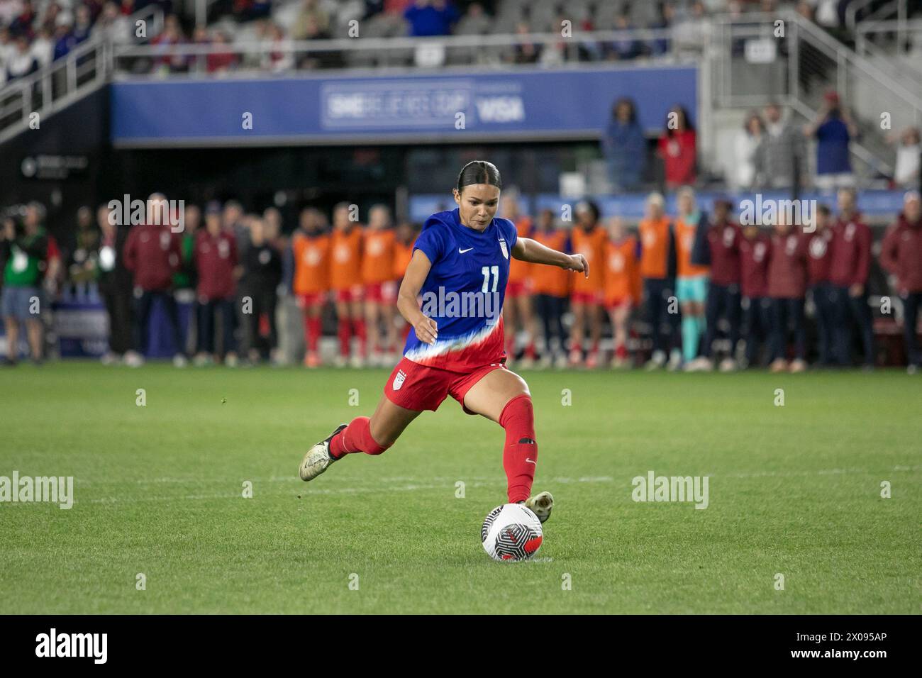 Columbus, Ohio, USA. 9th April, 2024. USWNT forward Sophia Smith (11 ...
