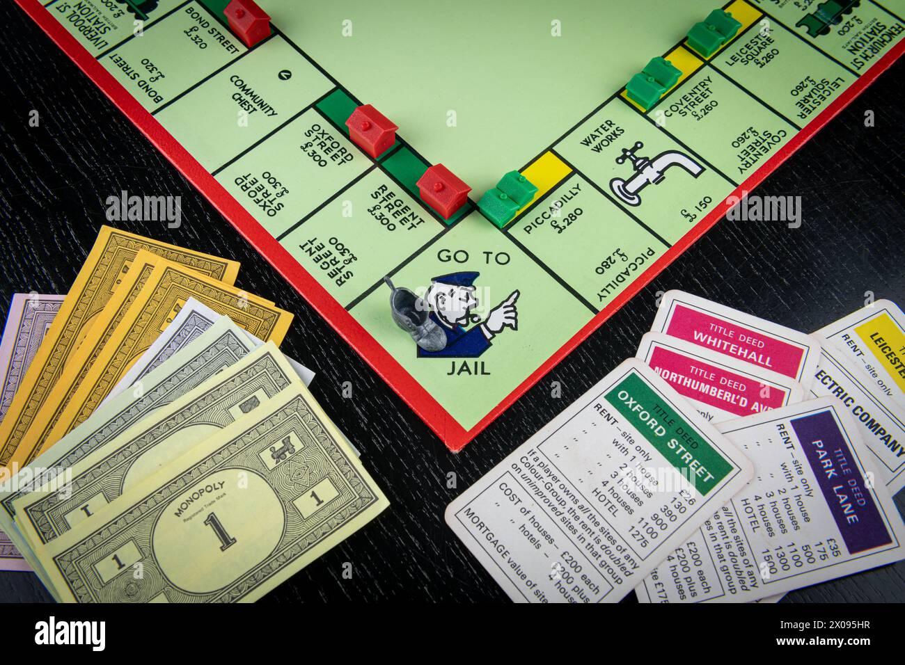 The Old boot on the Go To Jail square on a UK Monopoly Board during a ...