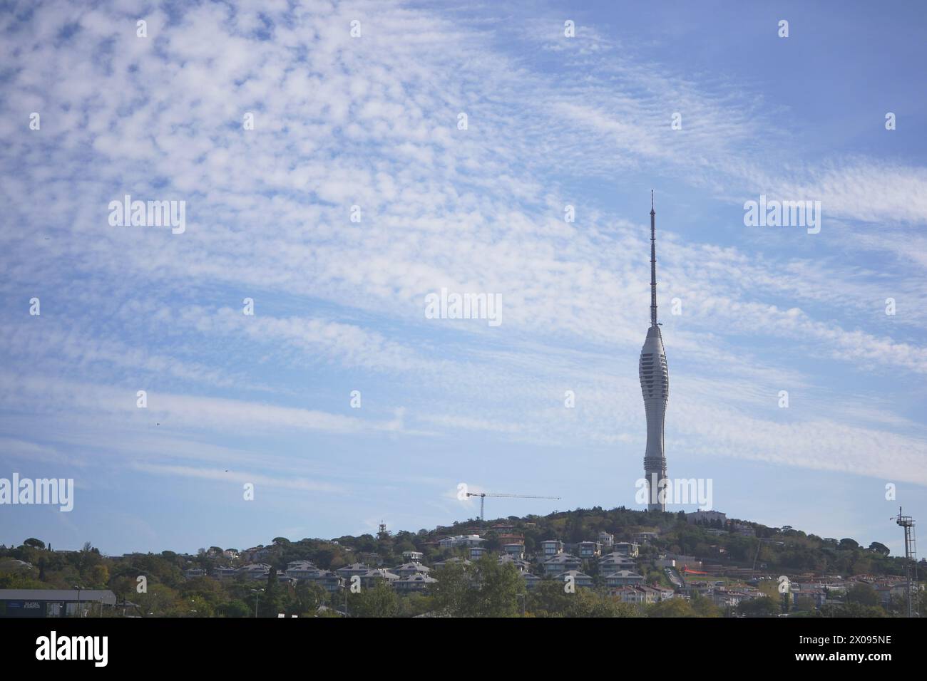 turkey istanbul 17 june 2023. Kucuk Camlica TV Radio Tower in Istanbul ...