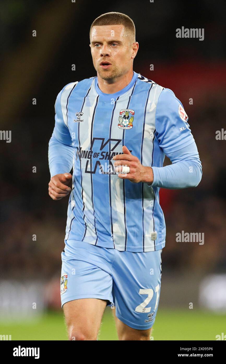 Southampton, UK. 09th Apr, 2024. Coventry City defender Jake Bidwell ...