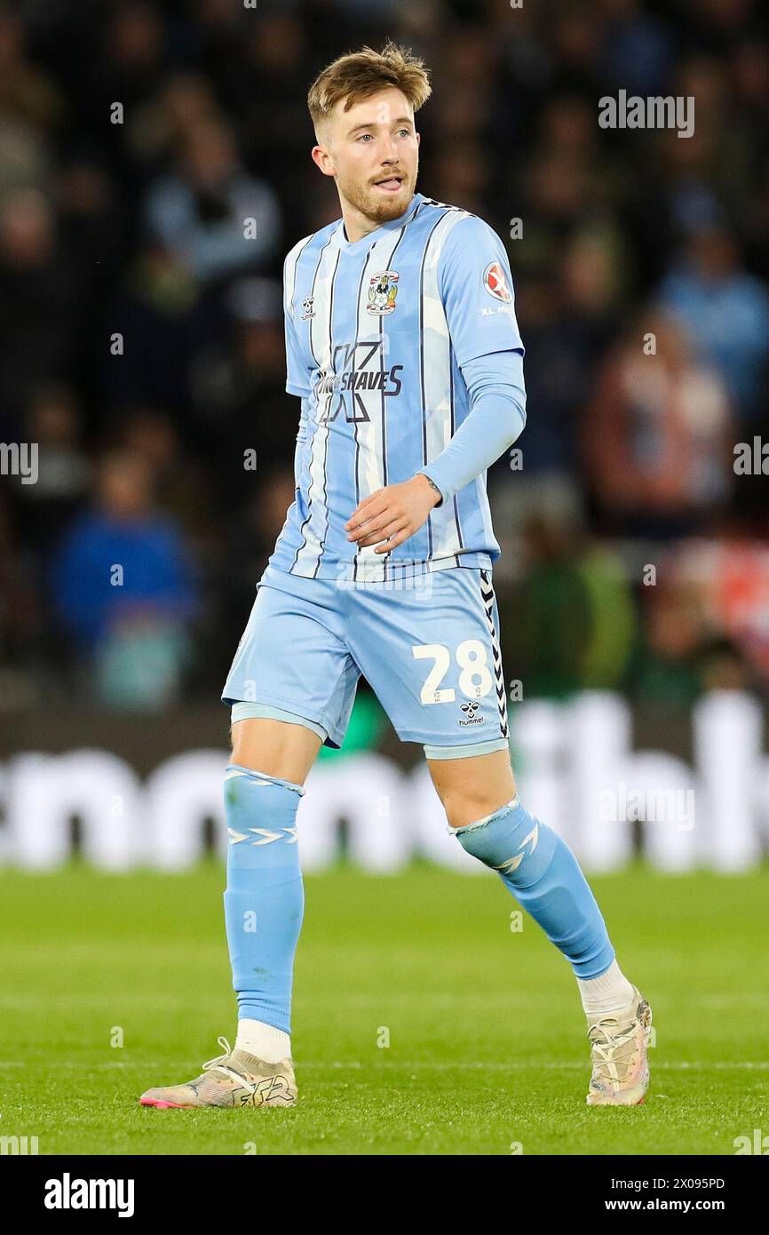 Southampton, UK. 09th Apr, 2024. Coventry City midfielder Josh Eccles ...