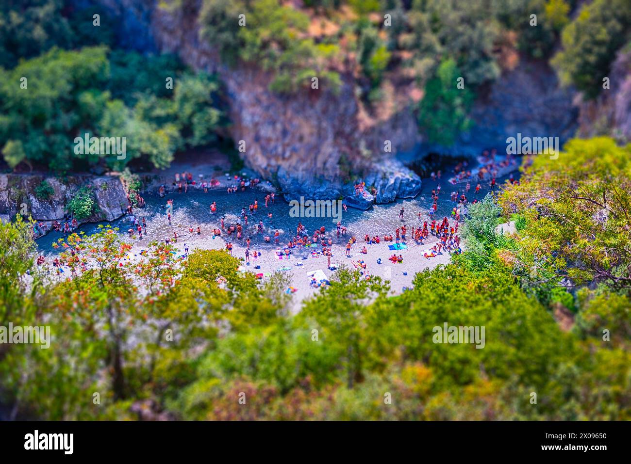 The impressive natural system of gorges and ravines eroded over the ...