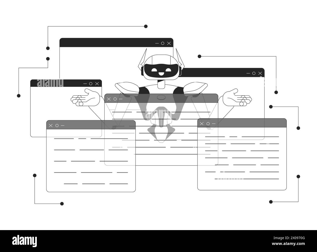 Decision making processing Stock Vector Images - Alamy