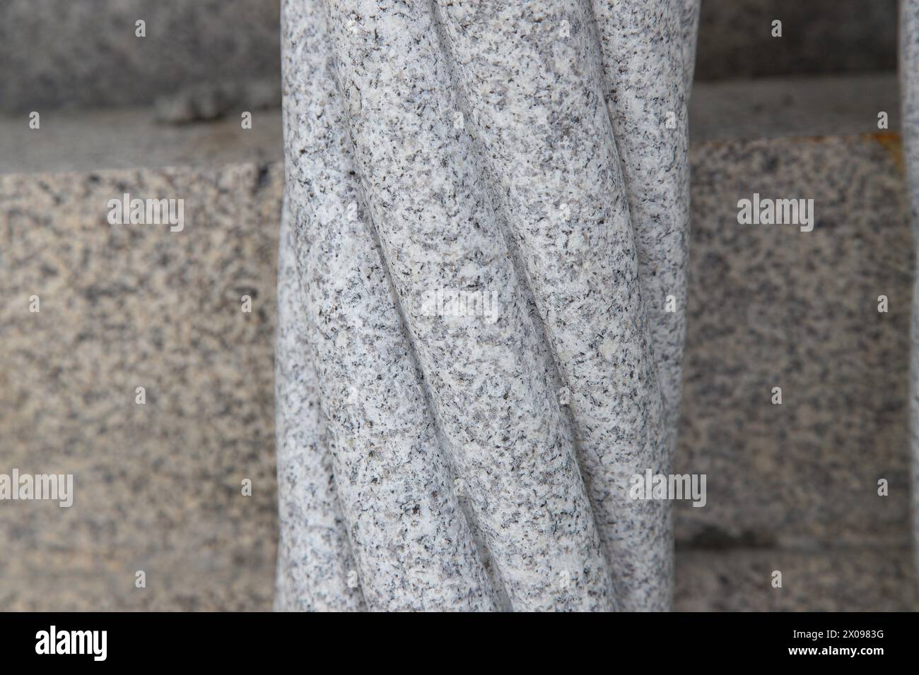 Detail of granite stone ornamentation column Stock Photo - Alamy