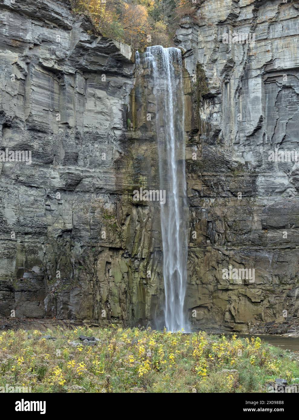waterfall at Taughannock Falls State Park (huge beautiful gorge) Finger ...