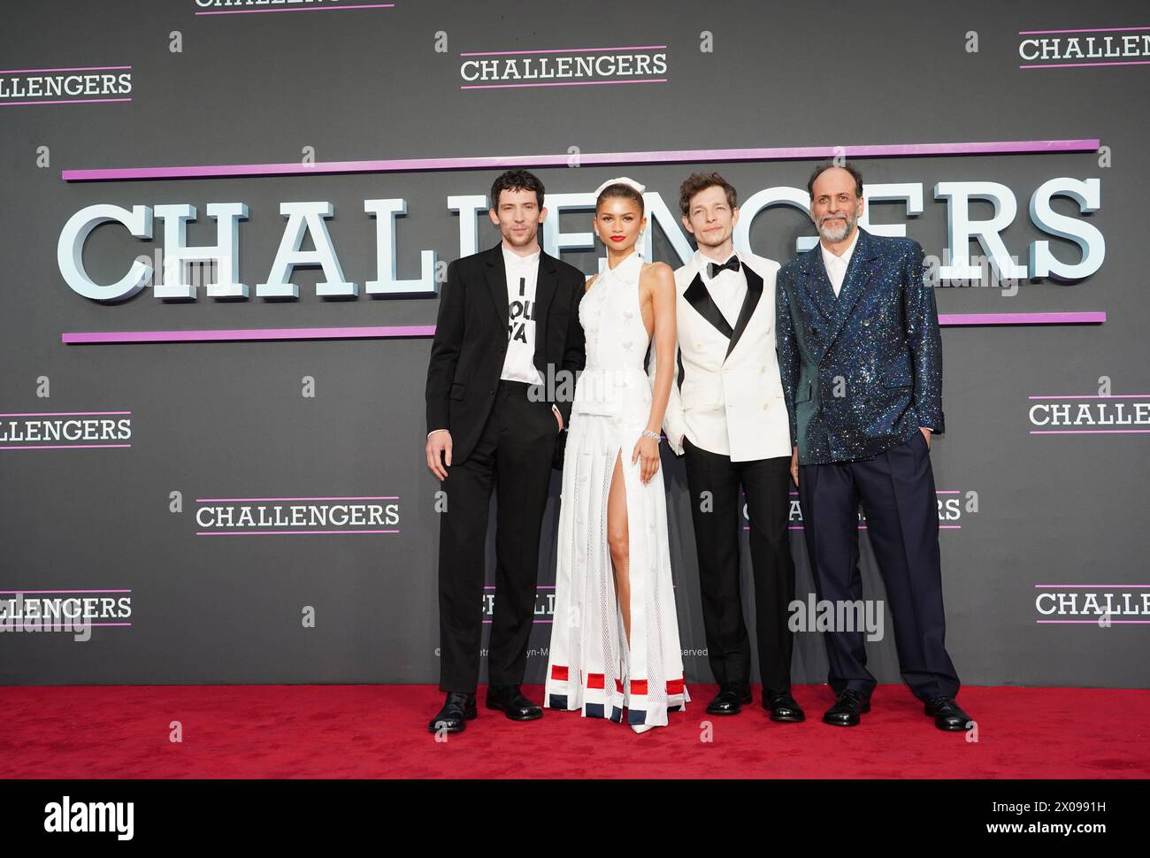 Josh O'Connor, Zendaya, Mike Faist, and Luca Guadagnino attend the UK ...