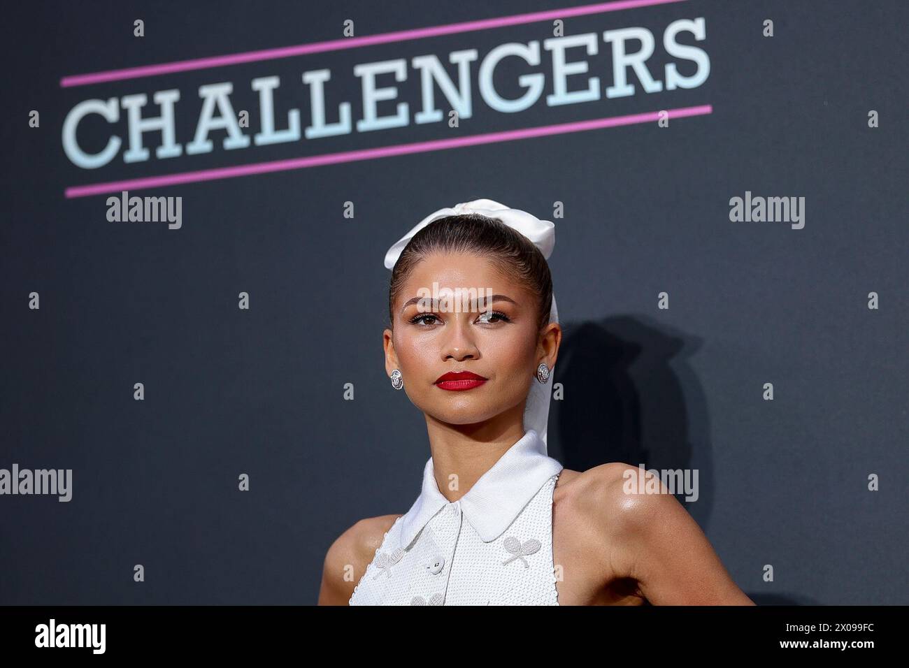 Zendaya poses for photographers upon arrival at the premiere of the ...