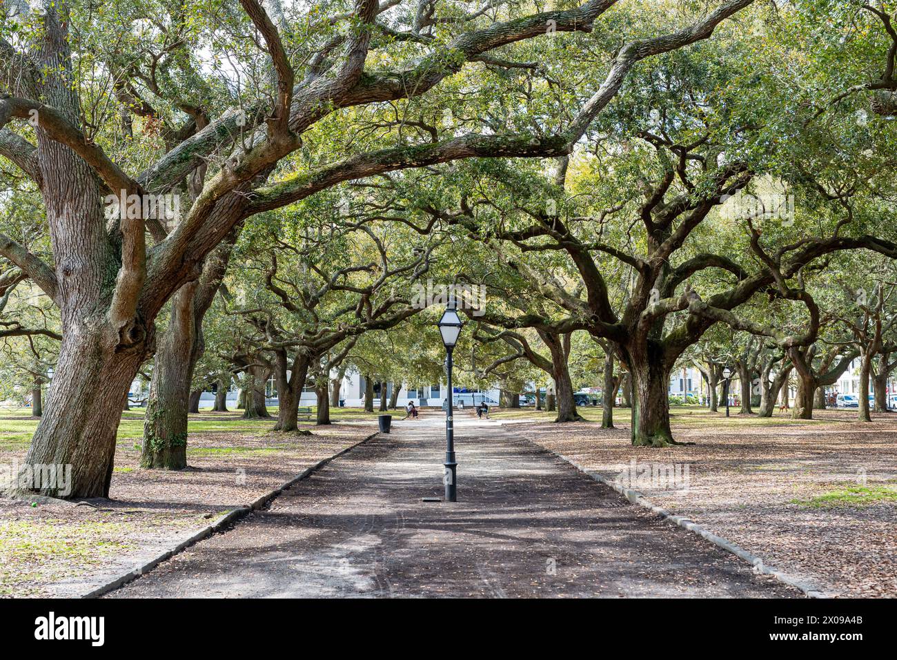 White Point Garden at the Battery in Charleston South Carolina with ...