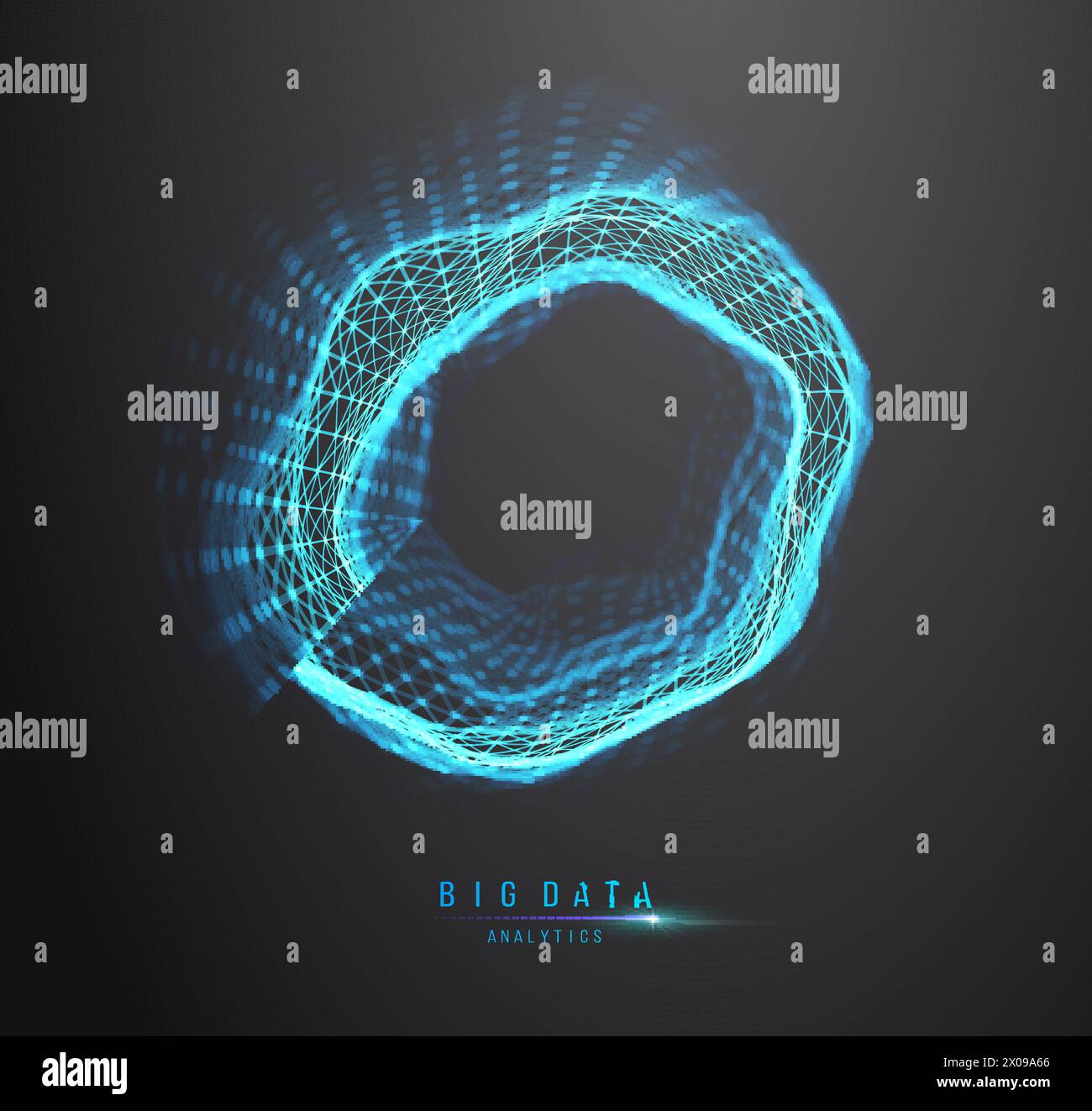 Big data and data science. Futuristic technology data Stock Vector ...