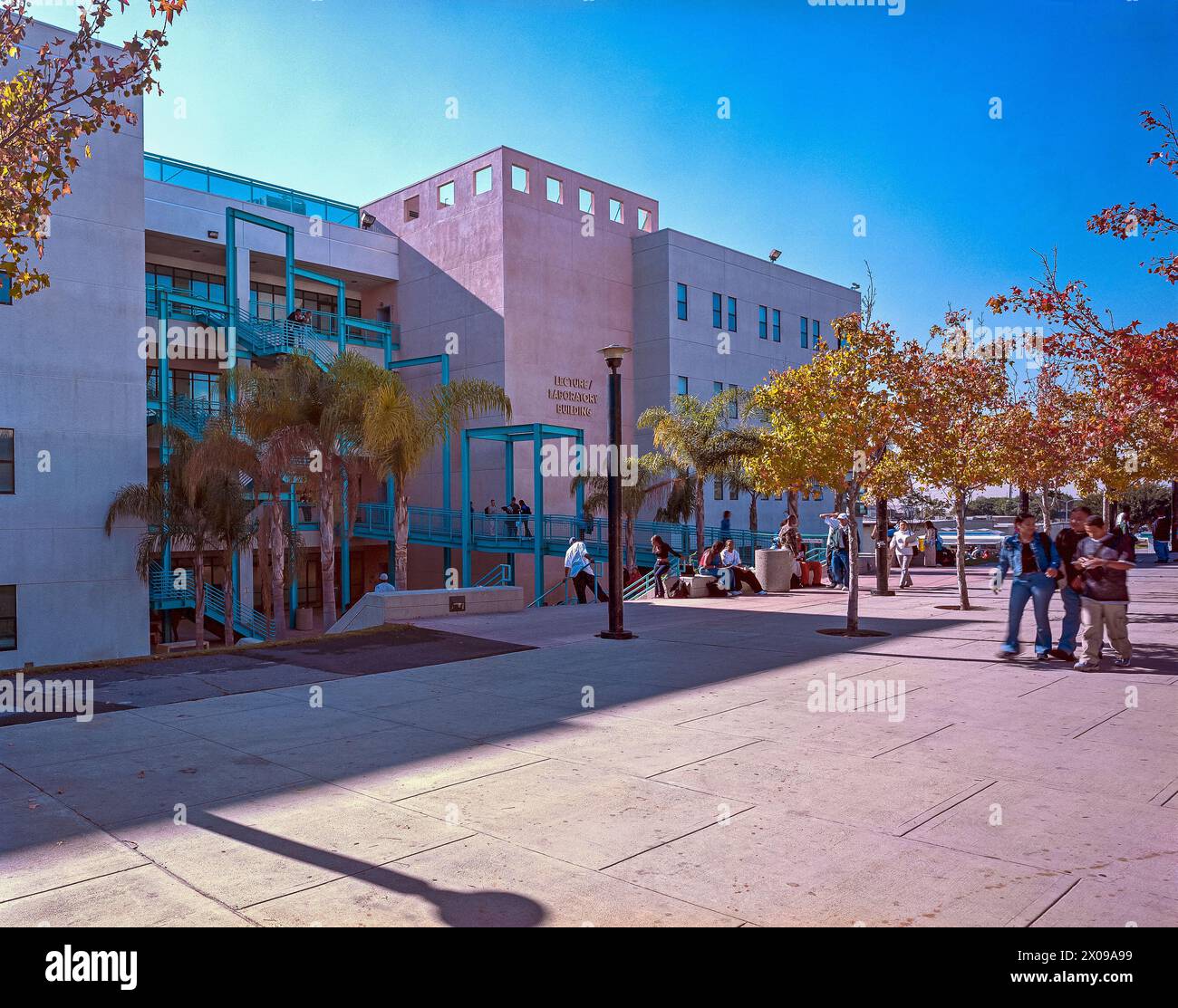 The campus and students at LA Southwest College, Los Angeles, CA, circa ...