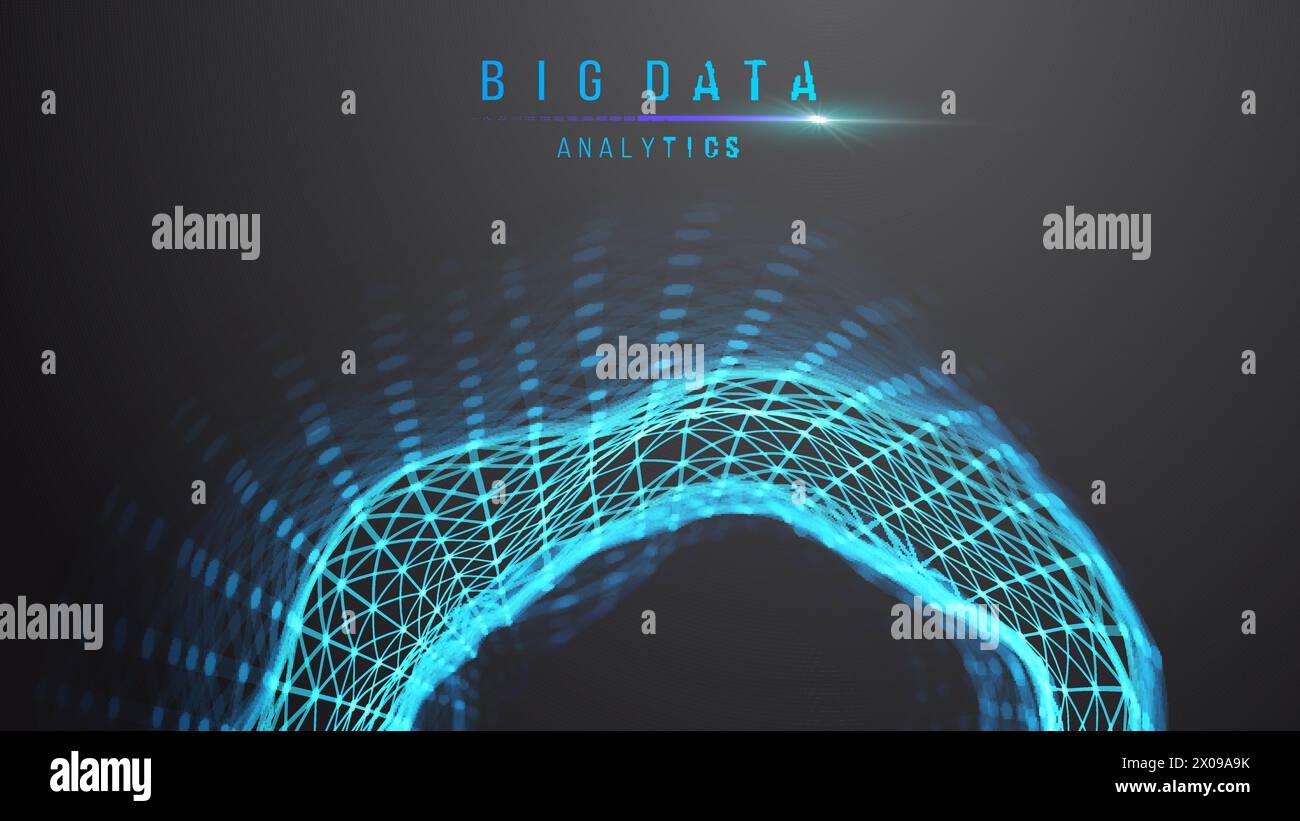 Big data and data science. Futuristic technology data Stock Vector ...