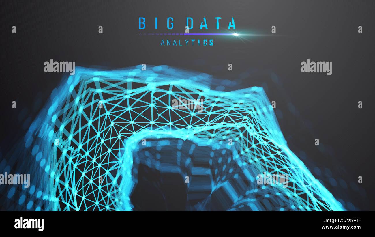 Big data and data science. Futuristic technology data Stock Vector ...