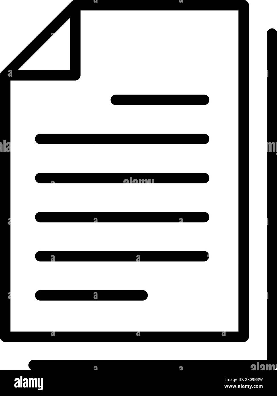 Linear icon of checklist as a service document, worksheet ...