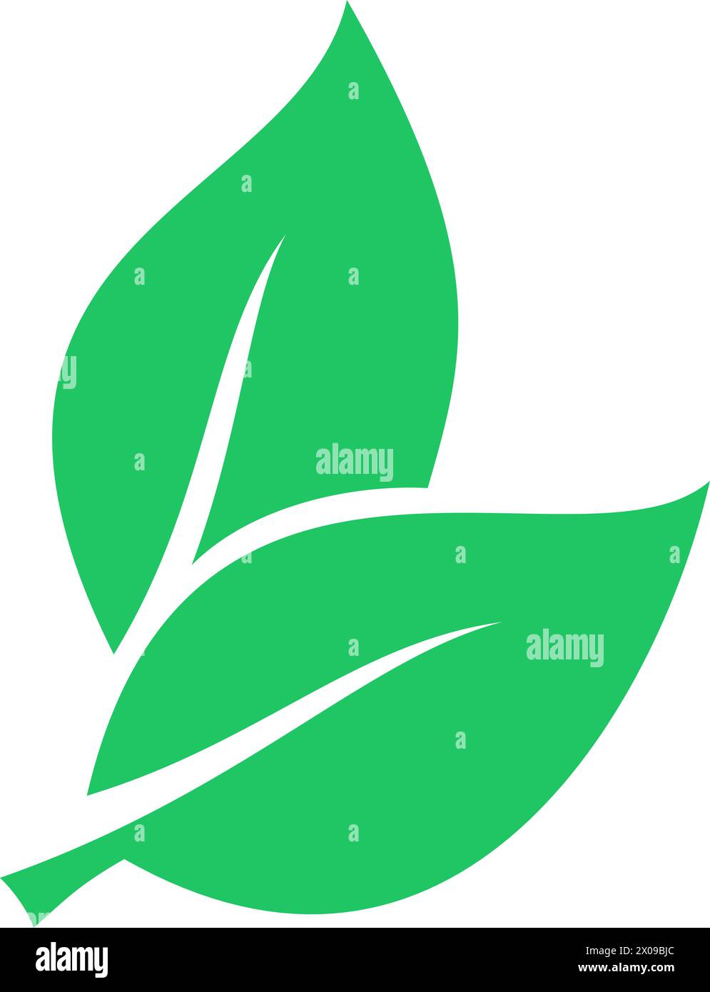 Leaves icon as environment and nature symbol Stock Vector Image & Art ...