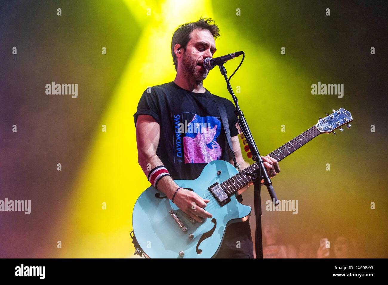 Milan, Italy. 25th Jan, 2024. Sebastien Lefebvre of Simple Plan is ...