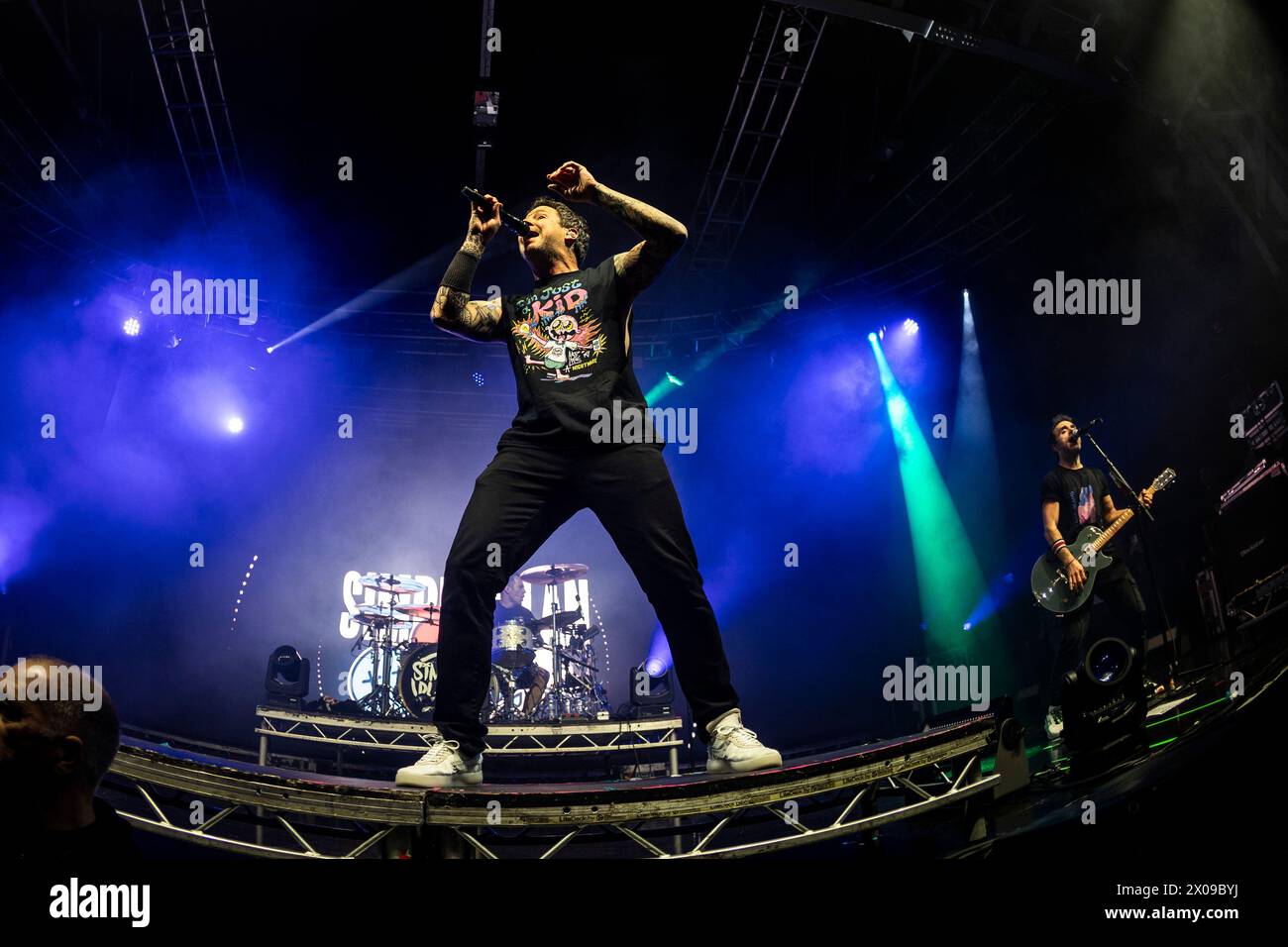 Milan, Italy. 25th Jan, 2024. Pierre Bouvier of Simple Plan is ...