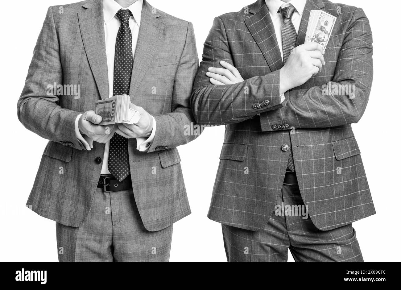 businessmen hold money dollar cash. cropped photo of businessmen hold ...
