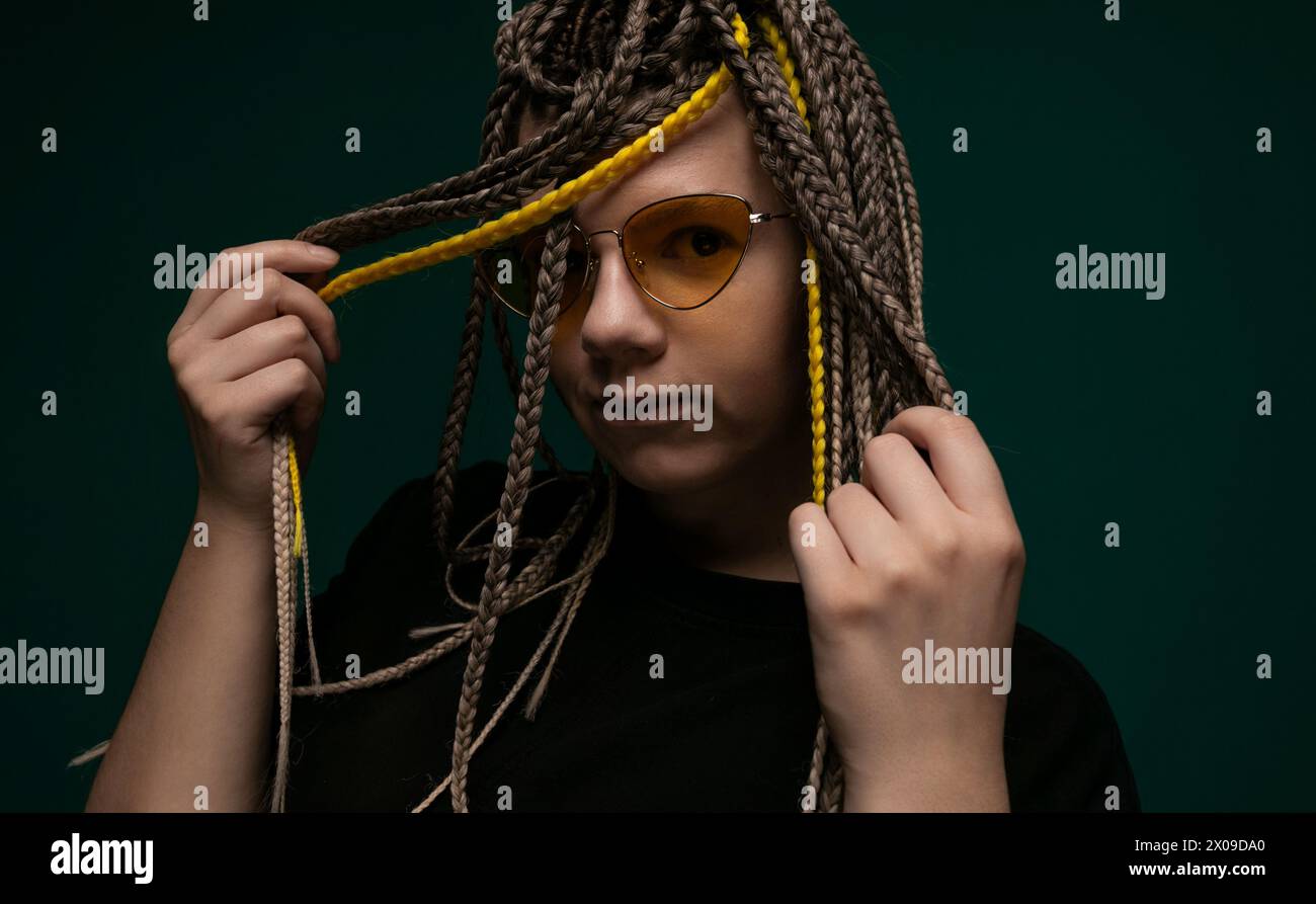 Dreadlocks covering face hi-res stock photography and images - Alamy