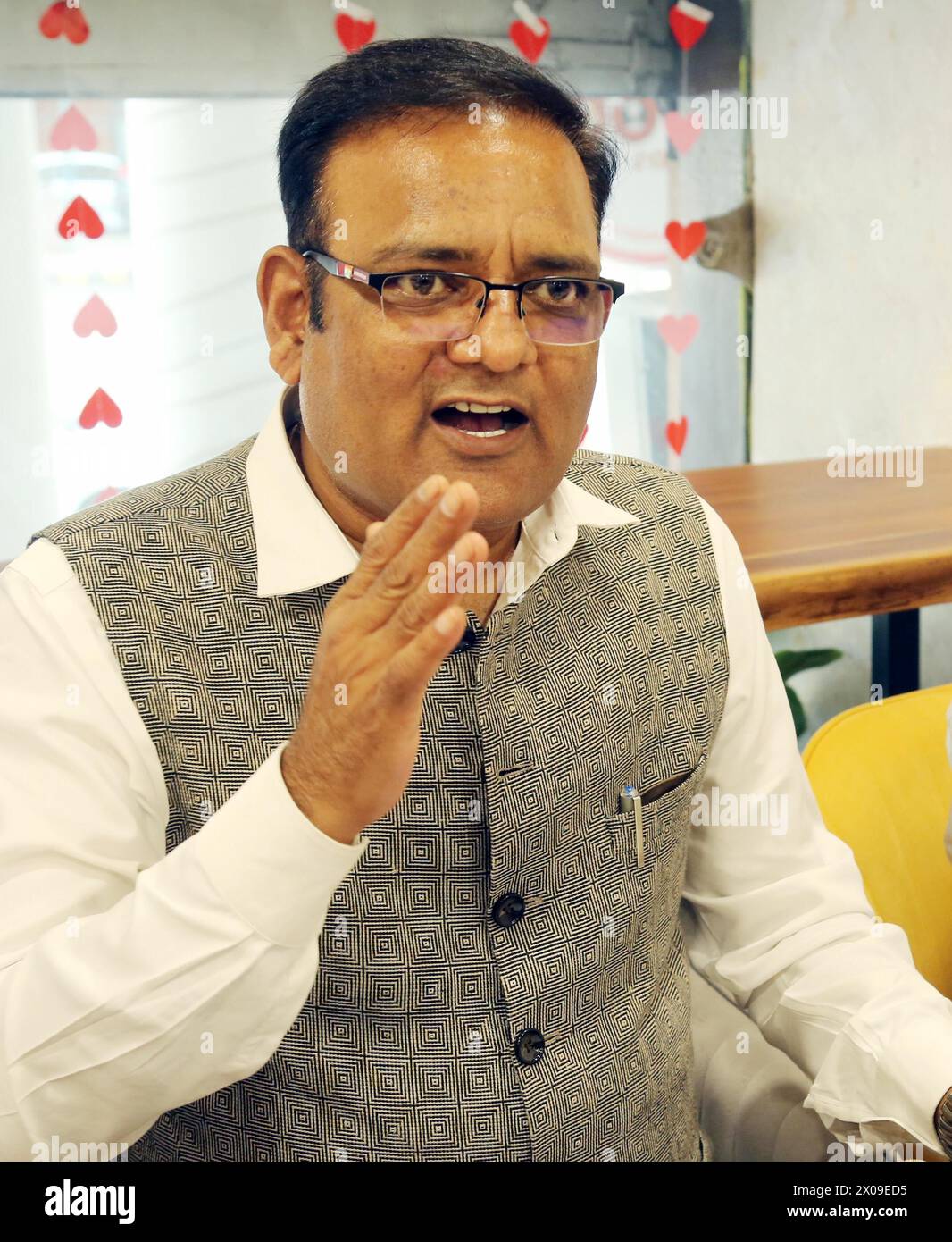 NEW DELHI, INDIA - APRIL 10: Delhi Government Minister Raaj Kumar Anand announced his ...