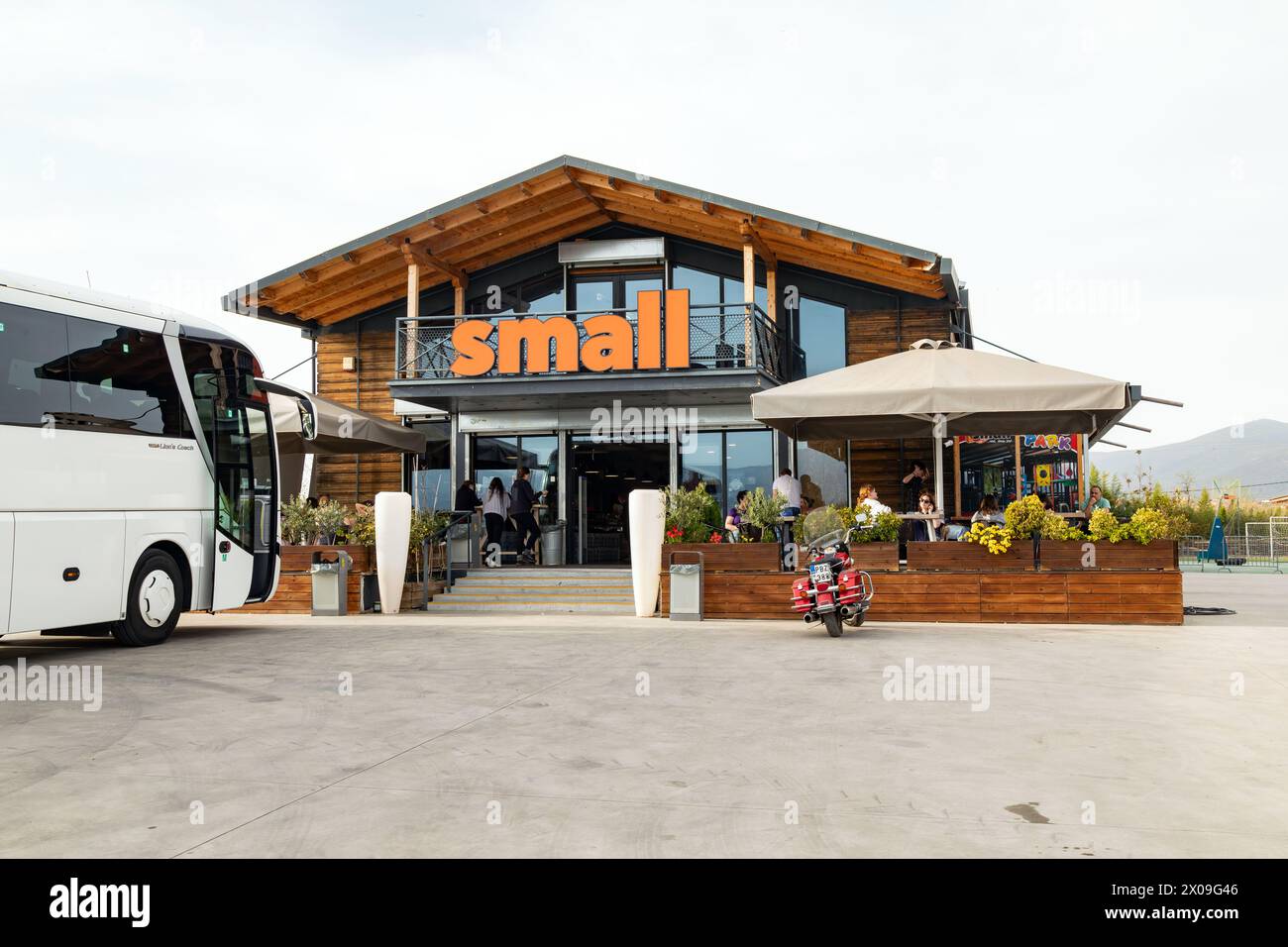 Small service station, Greece Stock Photo - Alamy