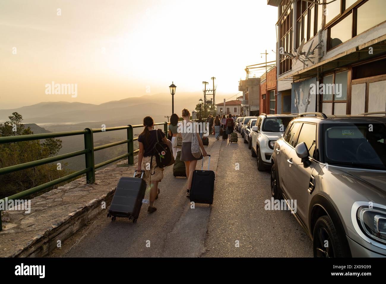 Delphi greece sunset hi-res stock photography and images - Alamy