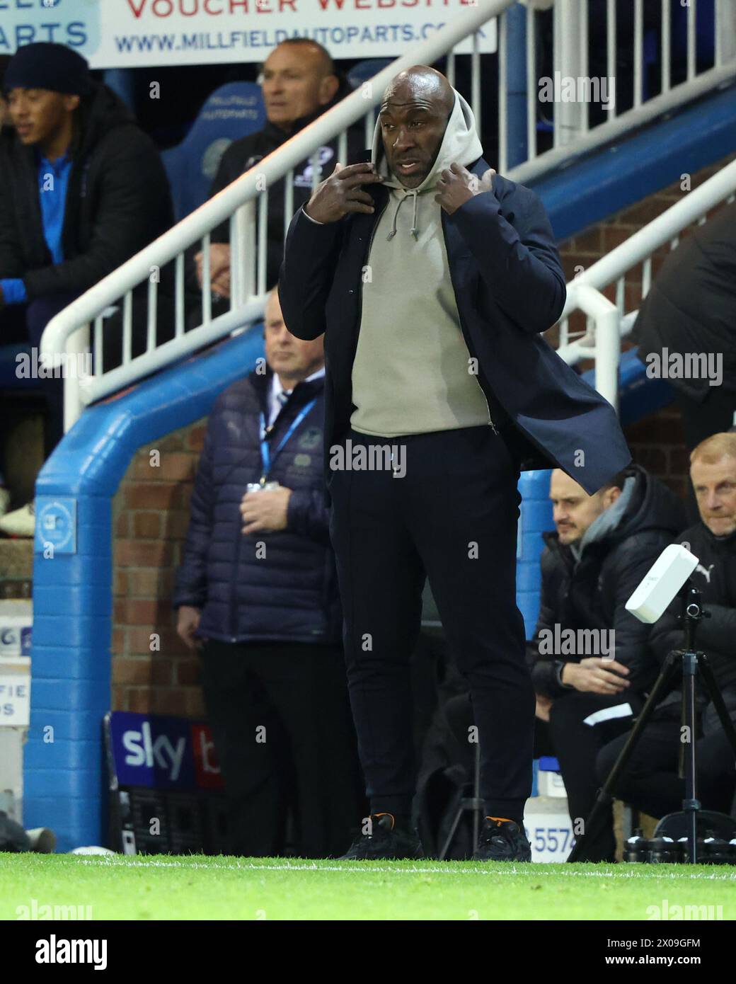 Darren Moore (Port Vale manager) at the Peterborough United v Port Vale ...