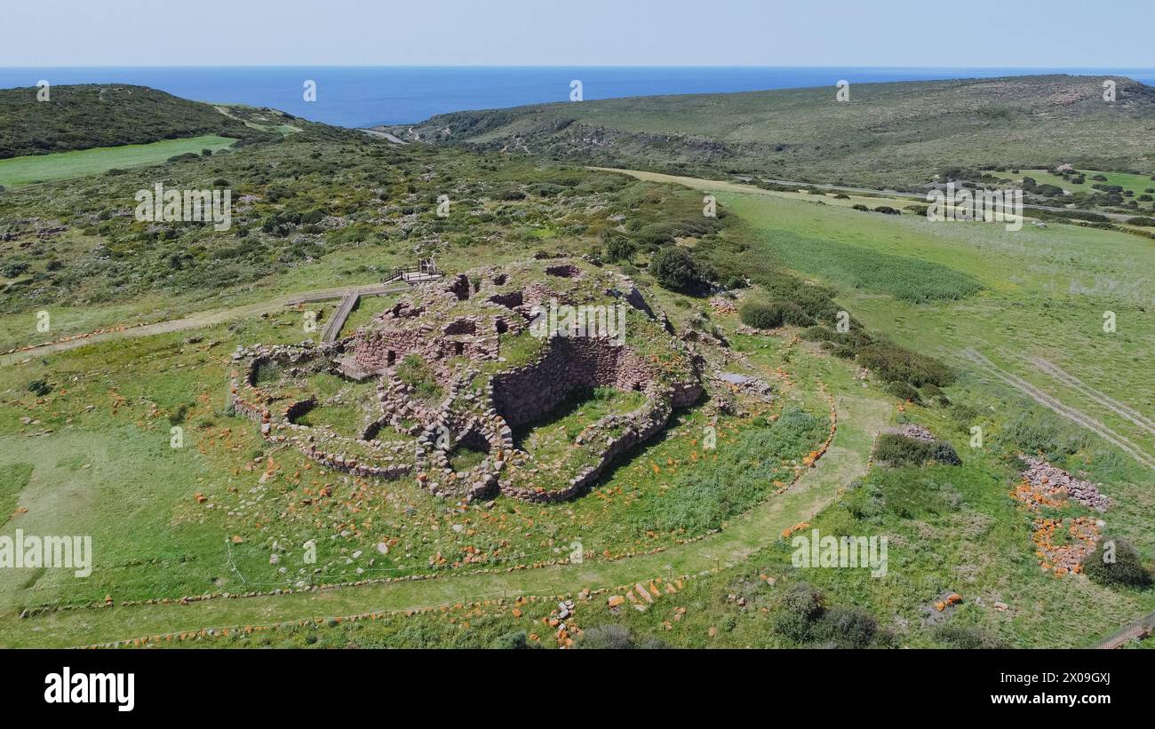 Nuraghe - nuragic complex of seruci in gonnesa in southern sardinia ...